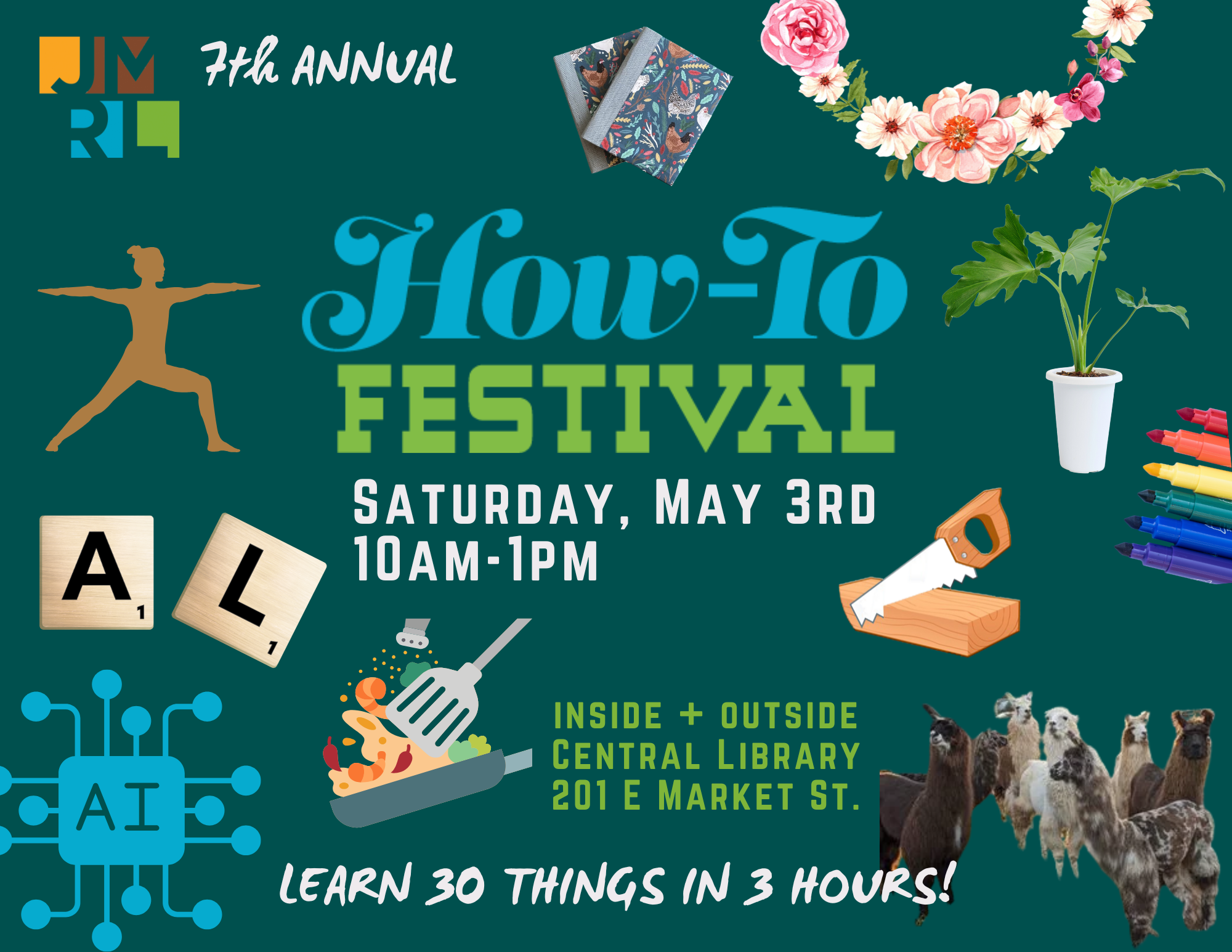 Learn 30 things in 3 hours in a fast-paced library takeover event ...